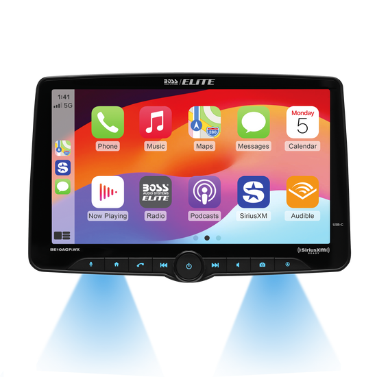 BOSS Audio Systems Elite BE10ACP.WX Single DIN Car Stereo Wireless ...