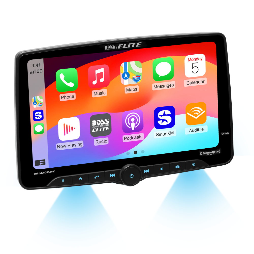 BOSS Audio Systems Elite Series BE14ACP.WX Car Stereo - Apple CarPlay ...