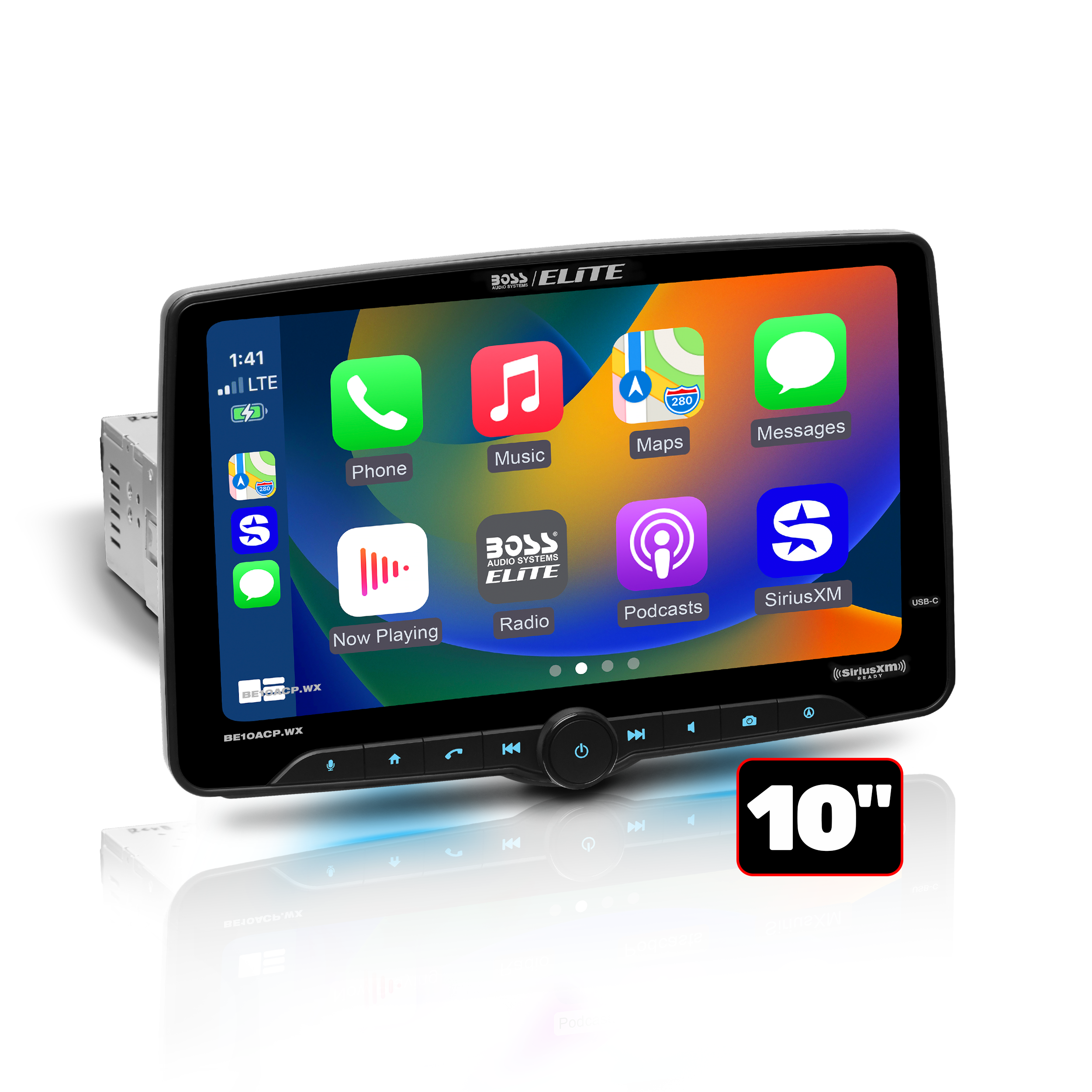 BOSS Audio Systems Elite BE10ACP.WX Single DIN Car Stereo Wireless ...
